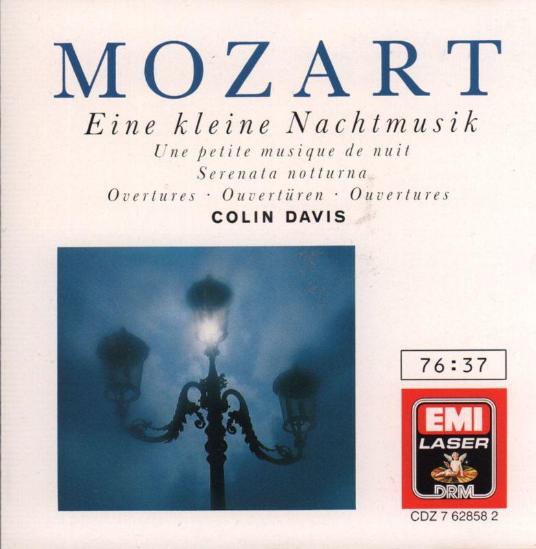Mozart Eine Kleine Nachtmusik Overtures Etc Colin Davis 1990 EMI WGermany for sale online | eBay