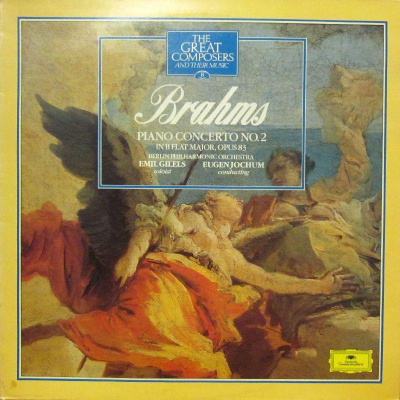 Brahms(Vinyl LP)Piano Concerto-Deutsche Grammophon-410 485 1-UK-1972-Ex ...