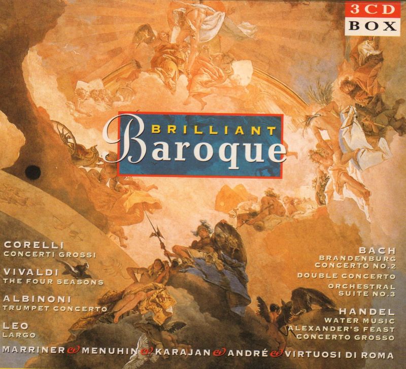 RARE Brilliant Baroque 3 CD BOXSET Disky EMI 3 1/2 Hours Plus Eh701462 ...
