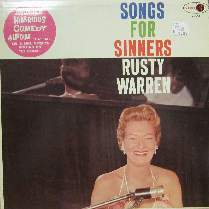 Rusty Warren(Vinyl LP)Songs For Sinners-Jubilee-JGM 2024-US-VG/VG | eBay