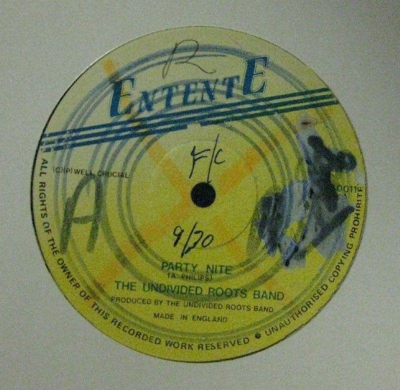 The Undivided Roots Band(12" Vinyl)Party Nite-Entente- ENT 0011-UK-1987 ...