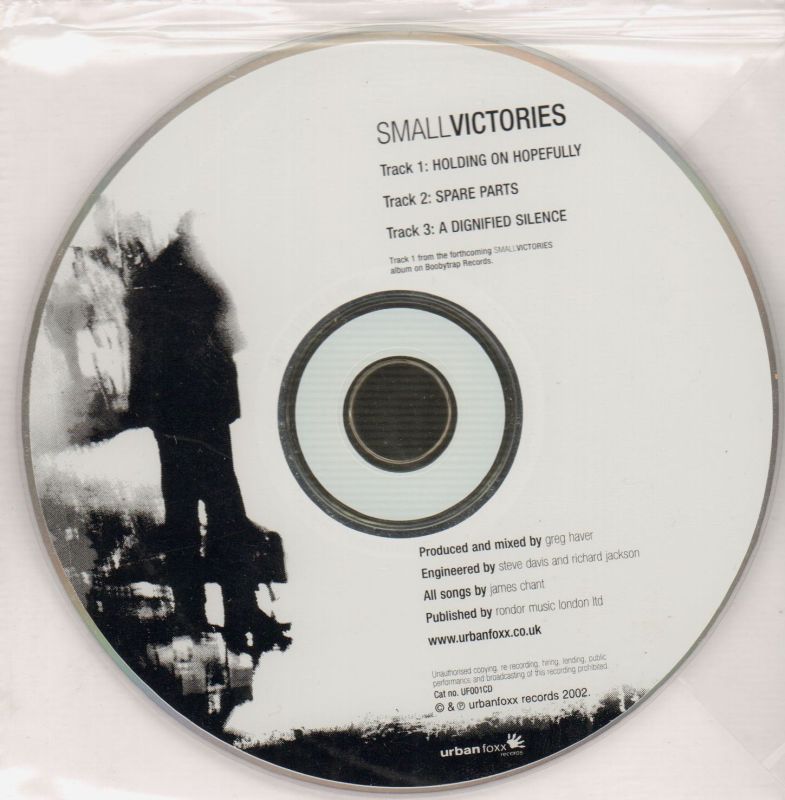 Small Victories(CD Single)Holding On Hopefully/ Spare Parts-Urban Foxx-VG 5021272064724 | eBay